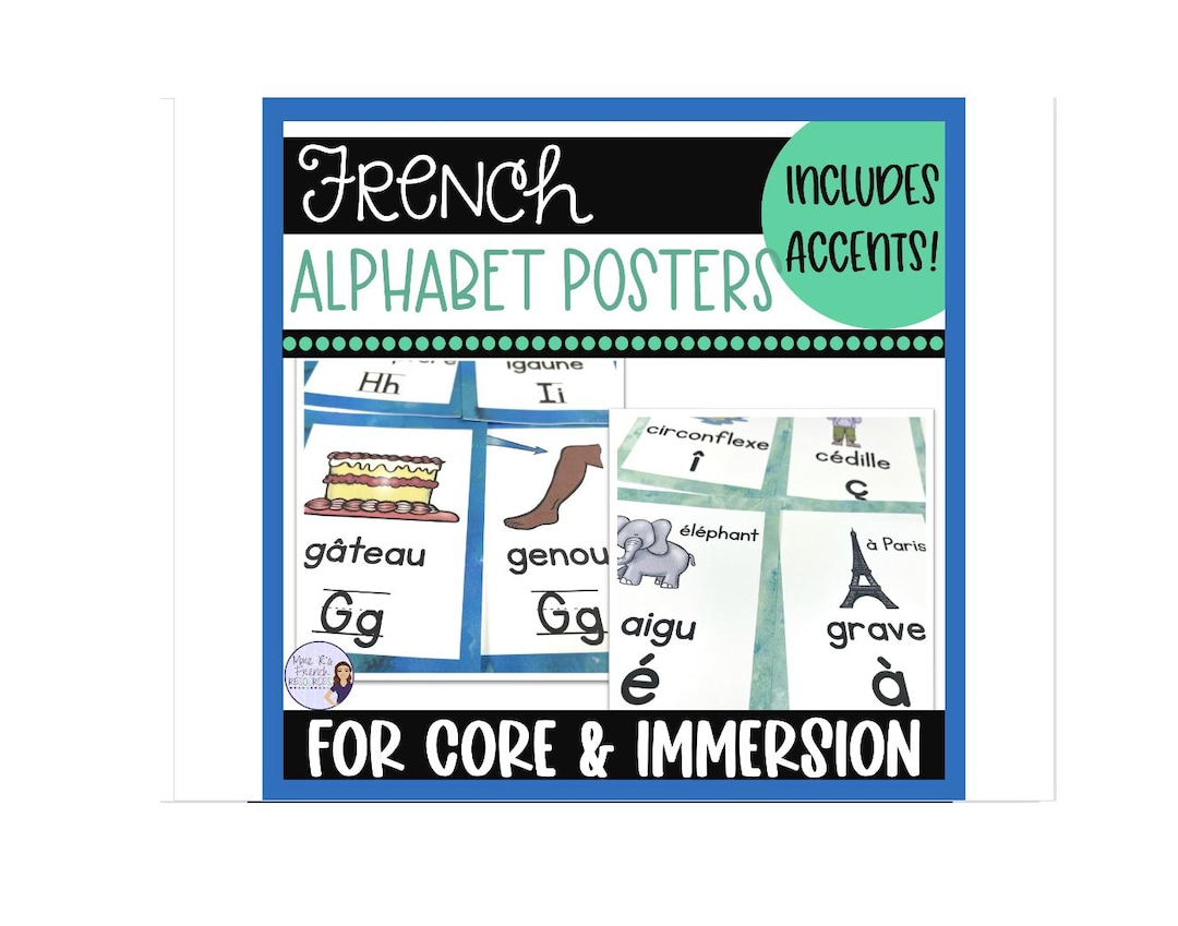 French Alphabet & Accents Poster Set: Classroom Decor (digital Download ...