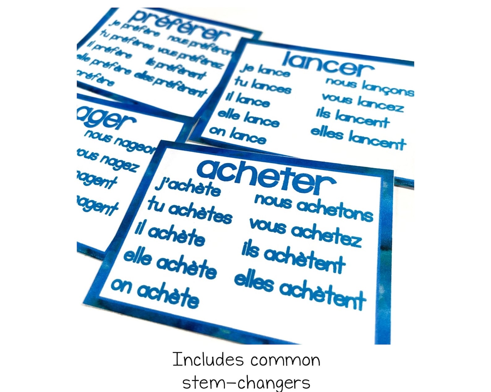French Verb Chart Printable Posters for Regular & Irregular Verbs ...