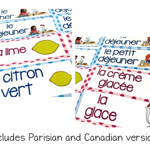 French Food Vocabulary Word Wall: Classroom Decor (digital Download) - Etsy