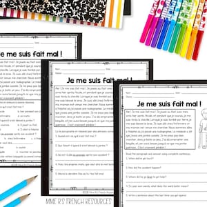 French Reading Comprehension Activities, French Texts for Beginners ...