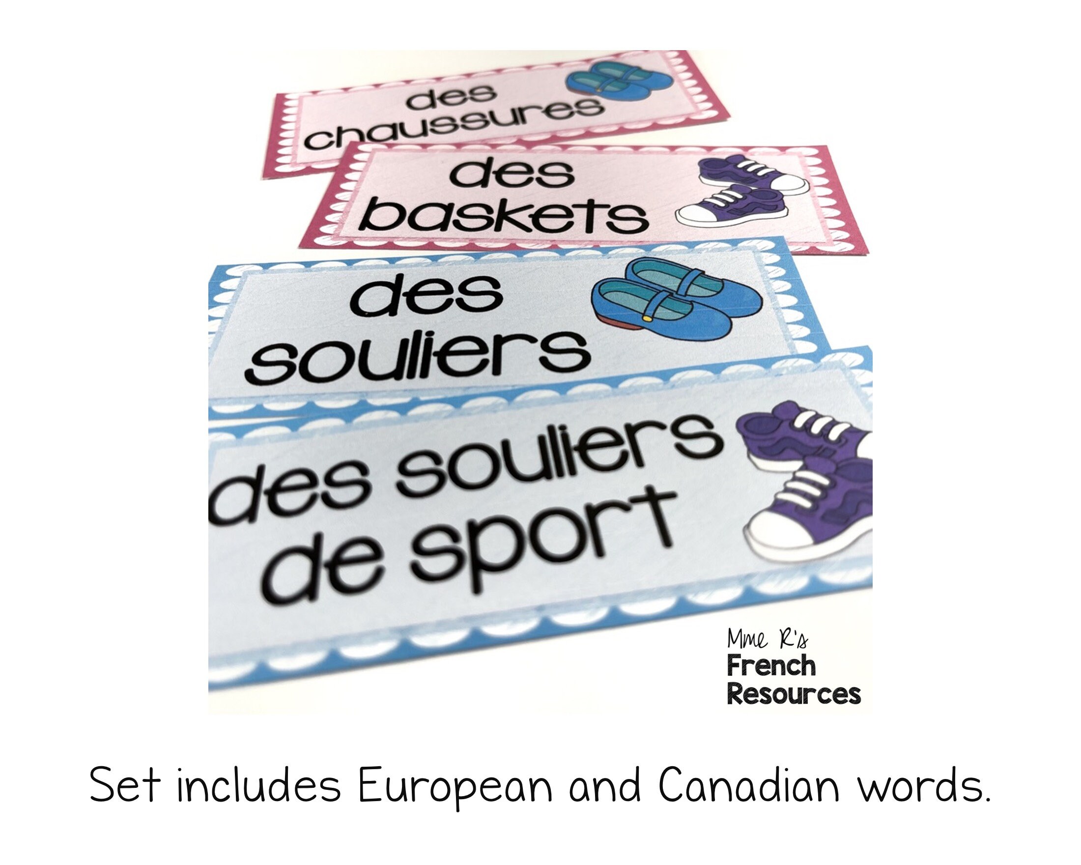 French Clothing Vocabulary Word Wall, Classroom Decor, Classroom ...