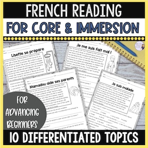 French Reading Comprehension Activities, French Texts for Beginners ...