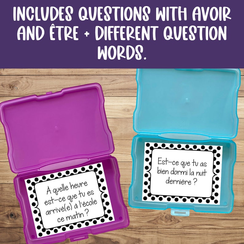 French Passé Composé Speaking Prompts: Verb Conjugation Activity (PDF ...