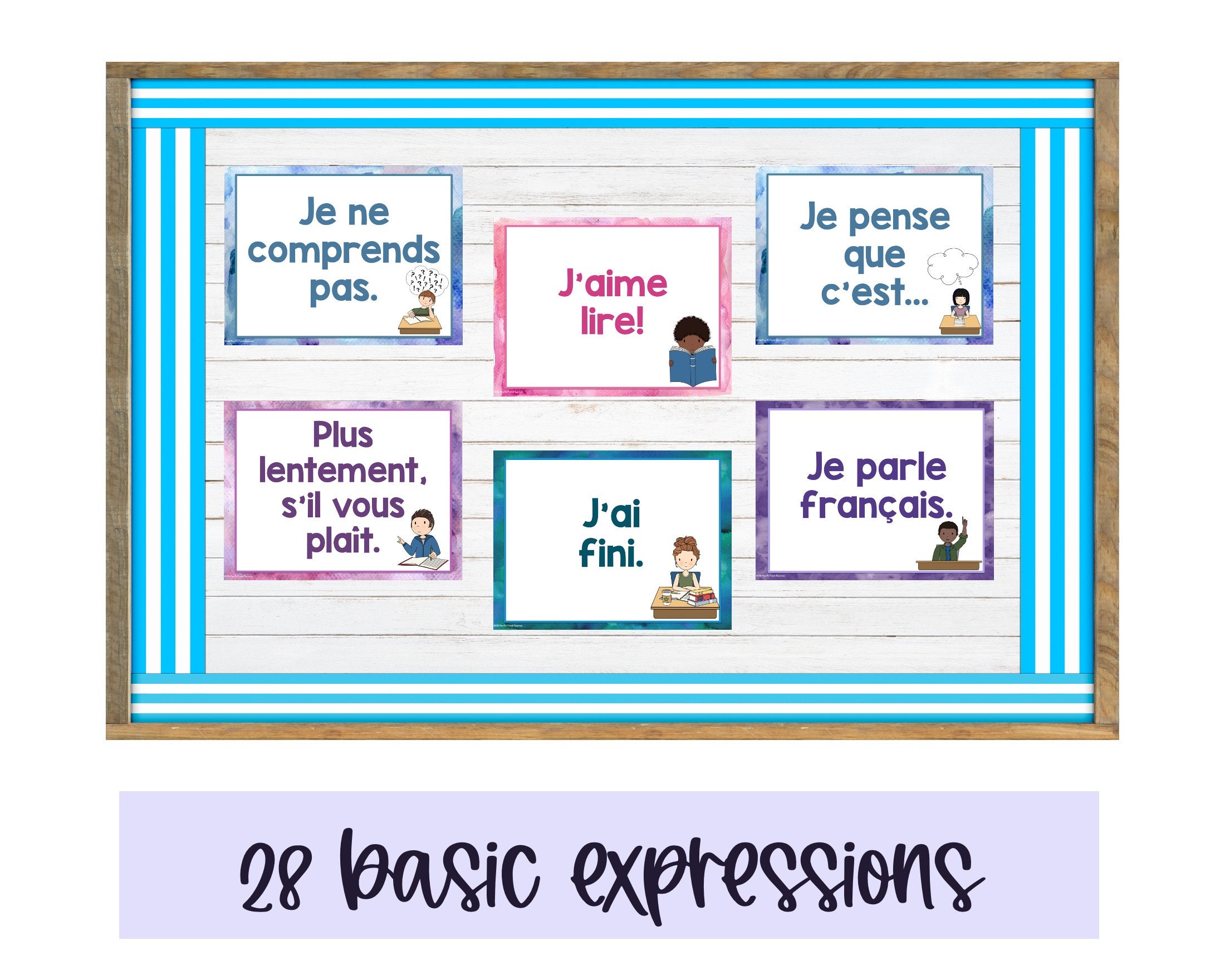 French Classroom Expressions Posters: Core & Immersion (digital ...