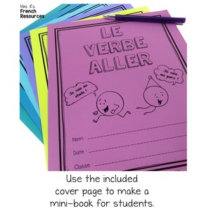 French Verb Worksheets: Aller Present Tense + Futur Proche Activities ...