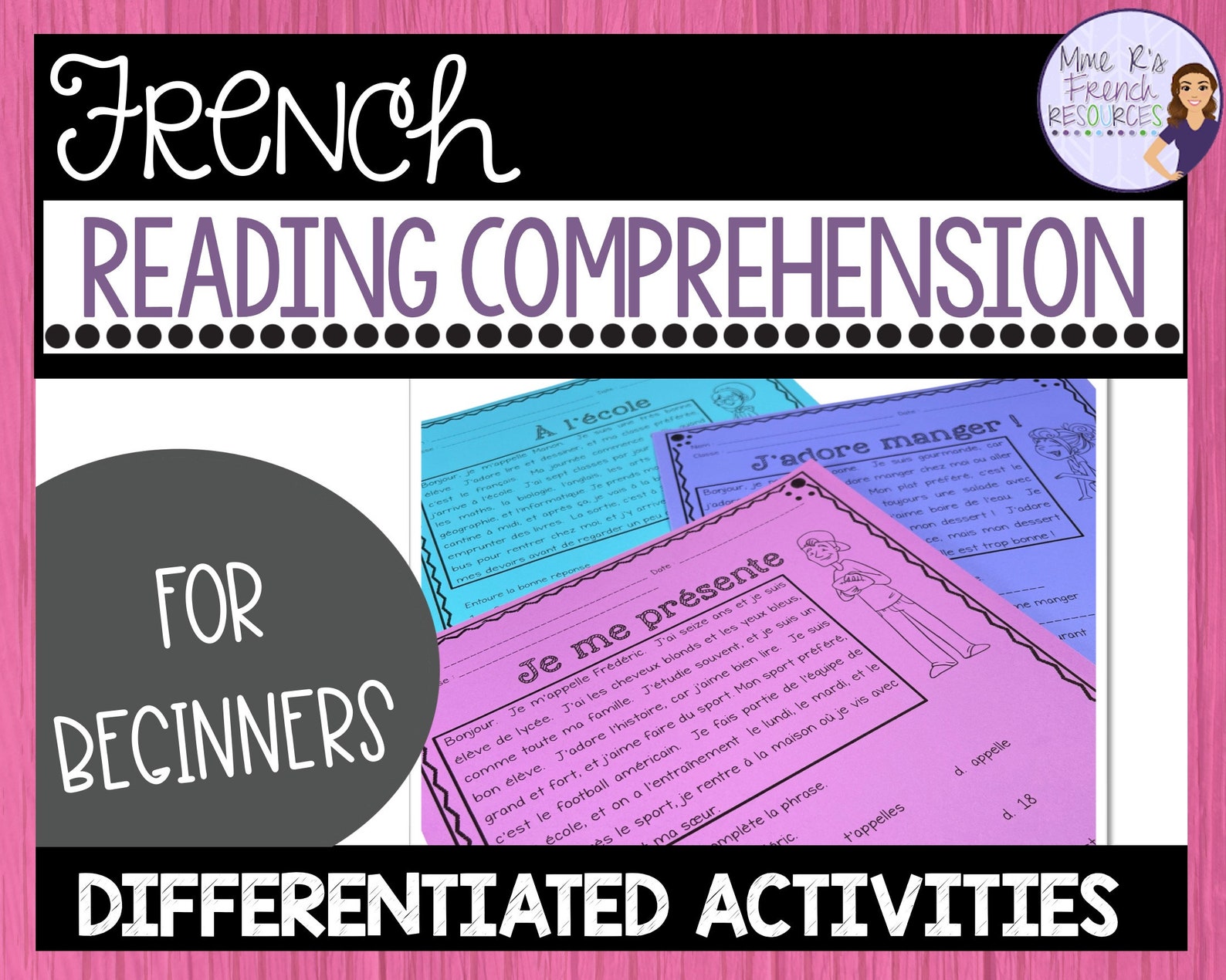 French Reading Comprehension Activities French Texts for - Etsy