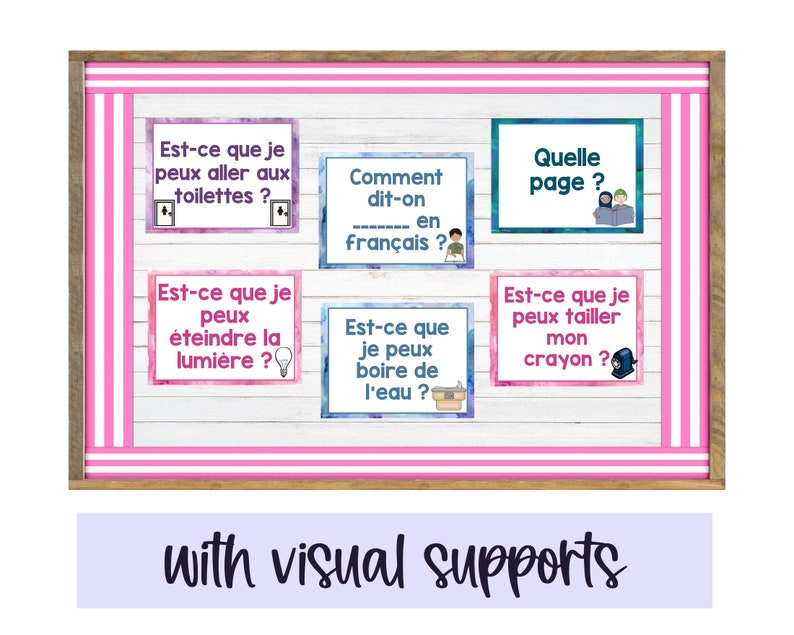 French Classroom Expressions Posters: Core & Immersion (digital ...
