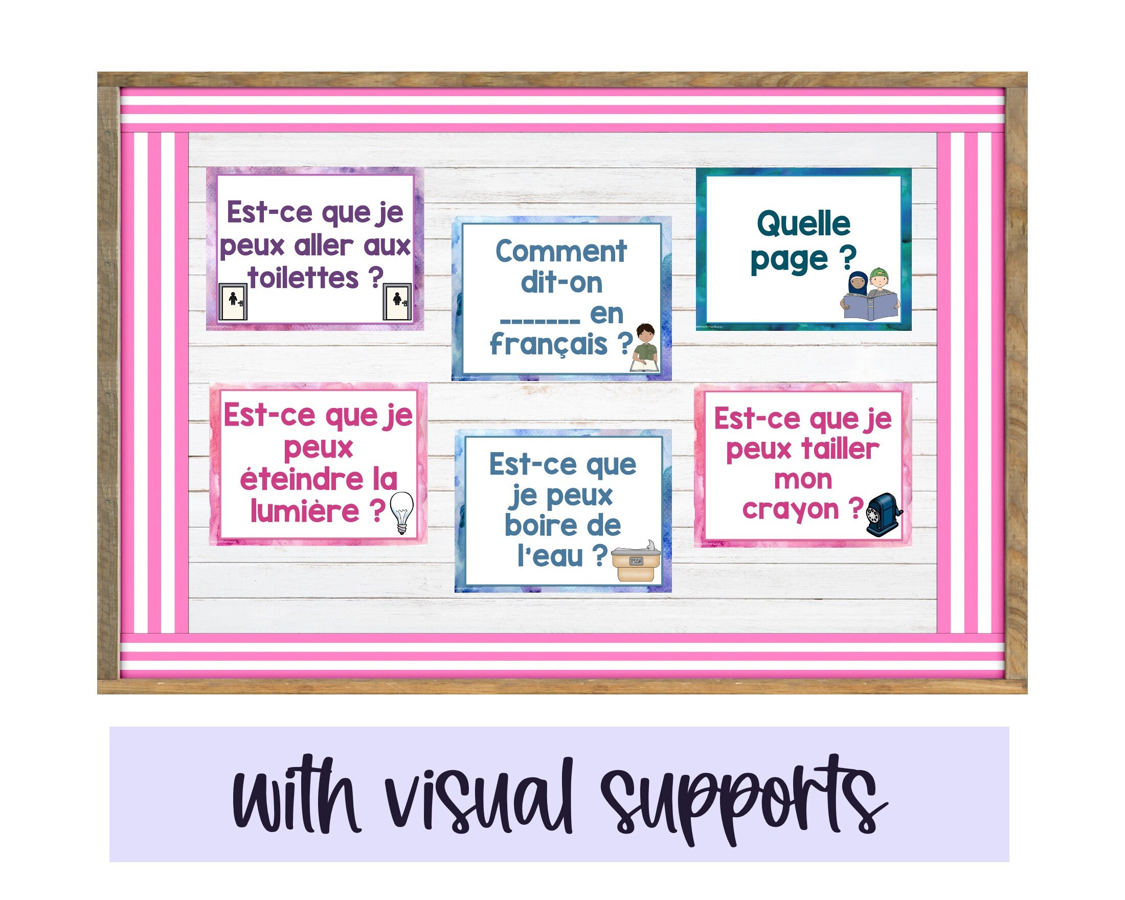 French Classroom Expressions Posters: Core & Immersion (digital ...