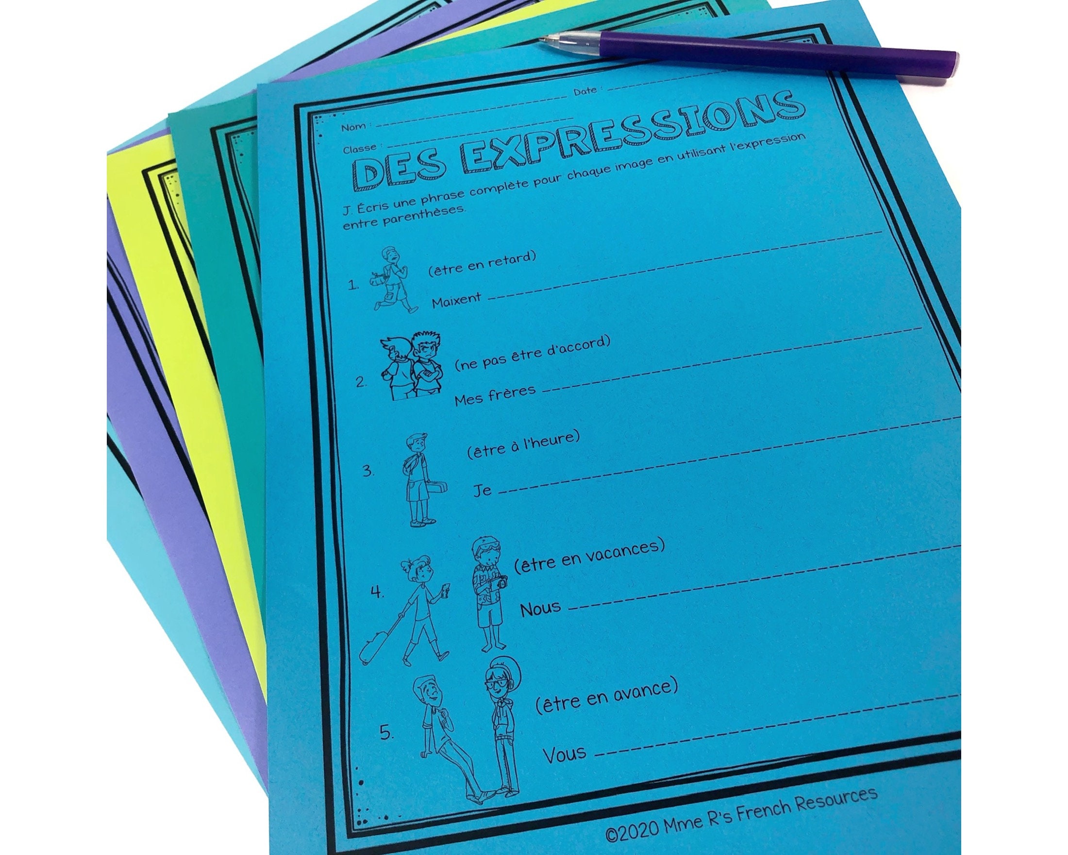 French Verb Worksheets : Être Present Tense Activities, Printable ...