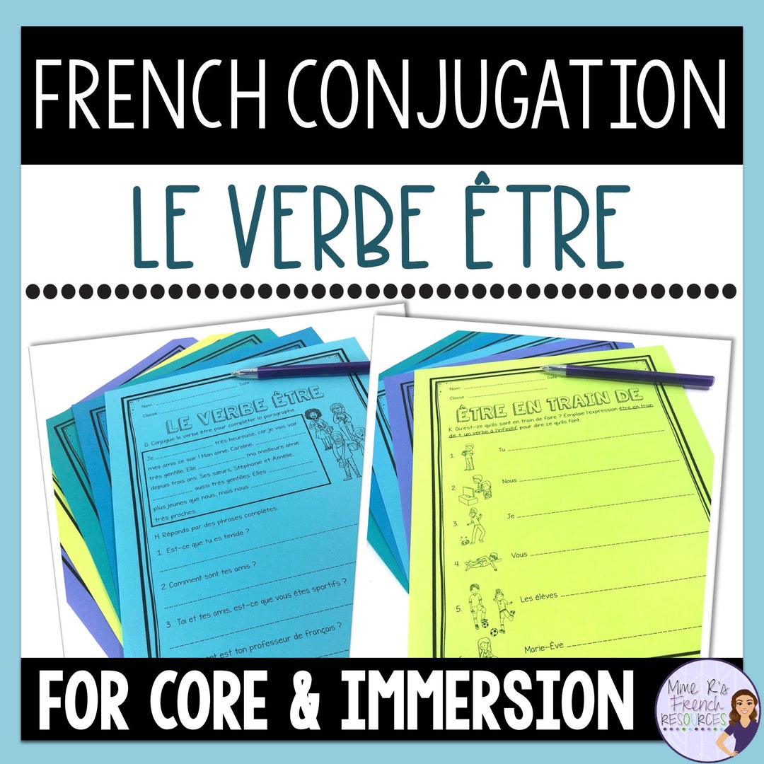 French Verb Worksheets : Être Present Tense Activities, Printable ...