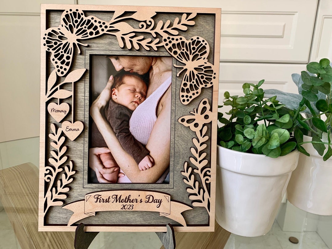 First Mother's Day Frame, New Mom Personalized Picture Frame, Gift for ...