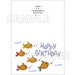 Printable Birthday Card - Digital Download Happy Birthday Fishes ...