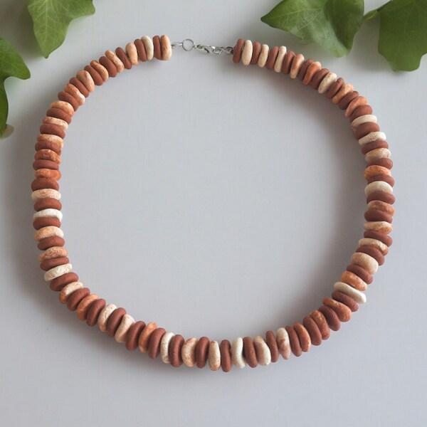 Terracotta Necklace - Etsy