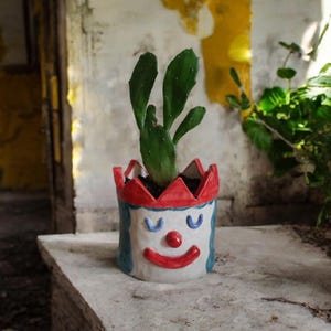 Clown Planter Pot - Etsy