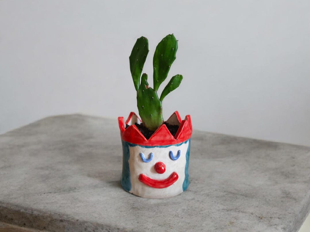 Clown Planter Pot - Etsy