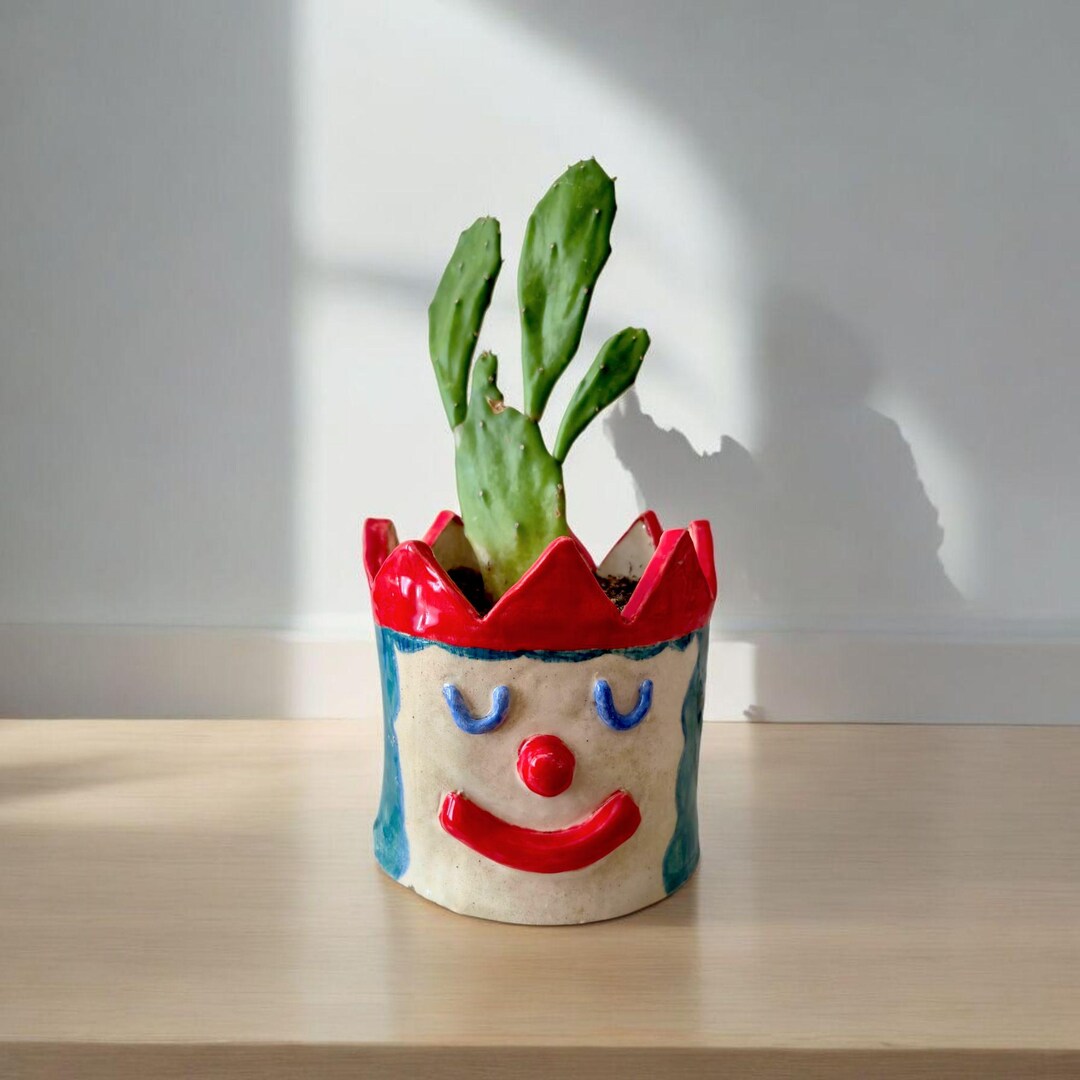 Clown Planter Pot - Etsy