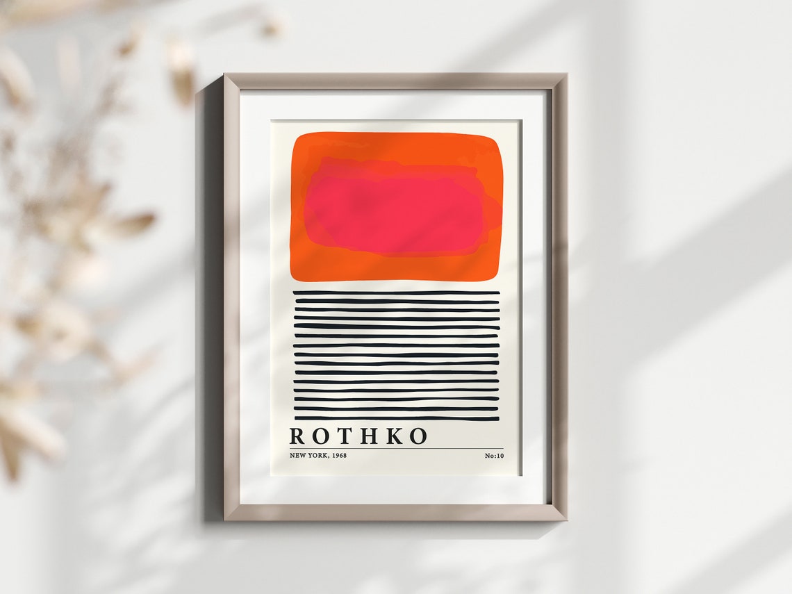 Mark Rothko Printable Poster, Mark Rothko Painting, Rothko Vintage Art ...