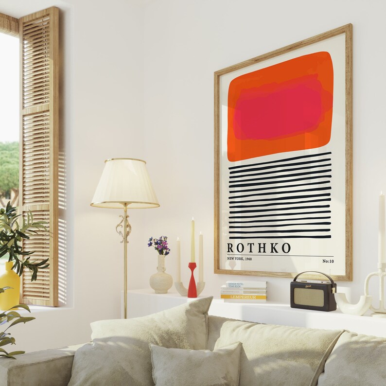 Mark Rothko Printable Poster, Mark Rothko Painting, Rothko Vintage Art ...