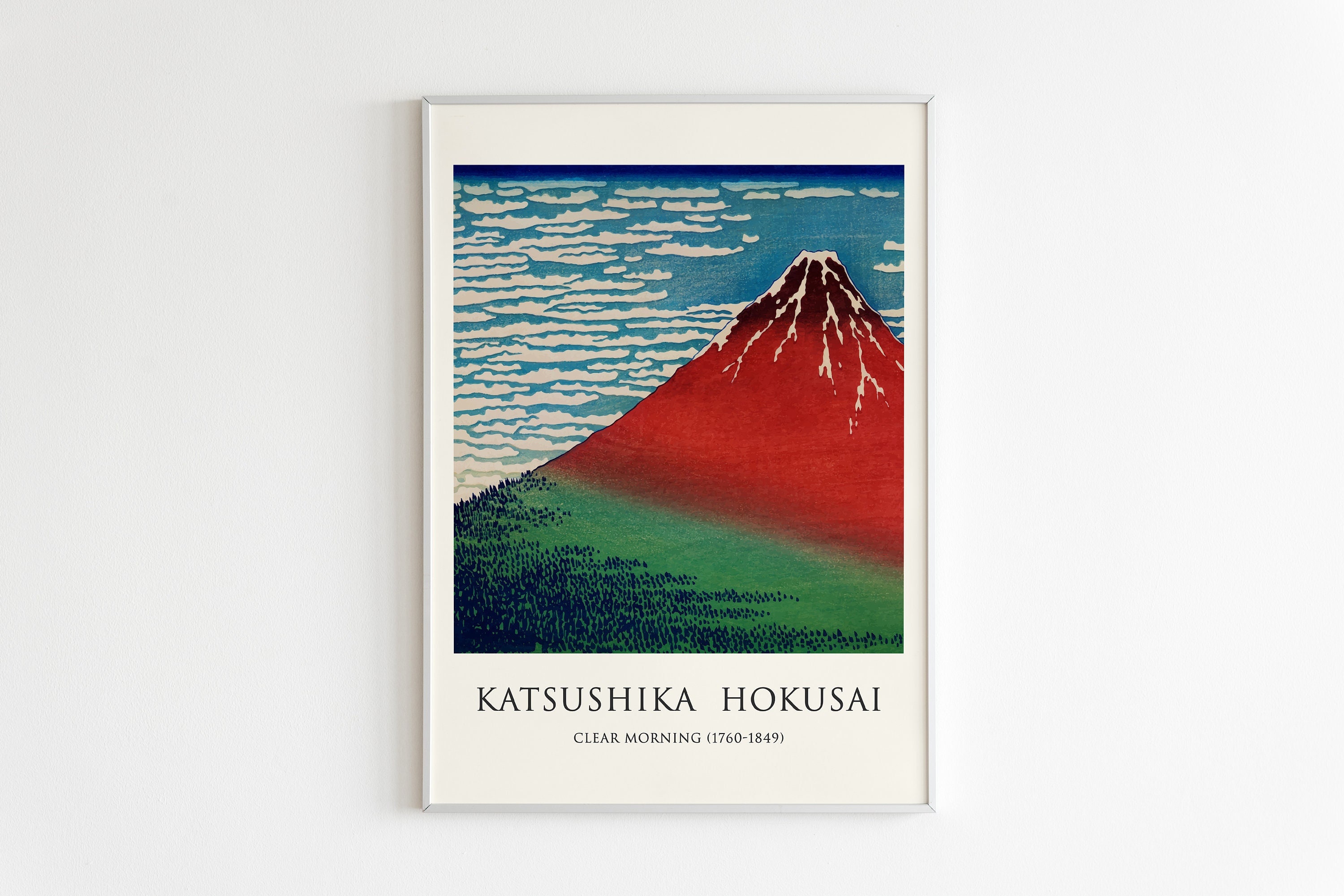 Vintage Japanese Print, Katsushika Hokusai Poster, Japanese Wall Art ...