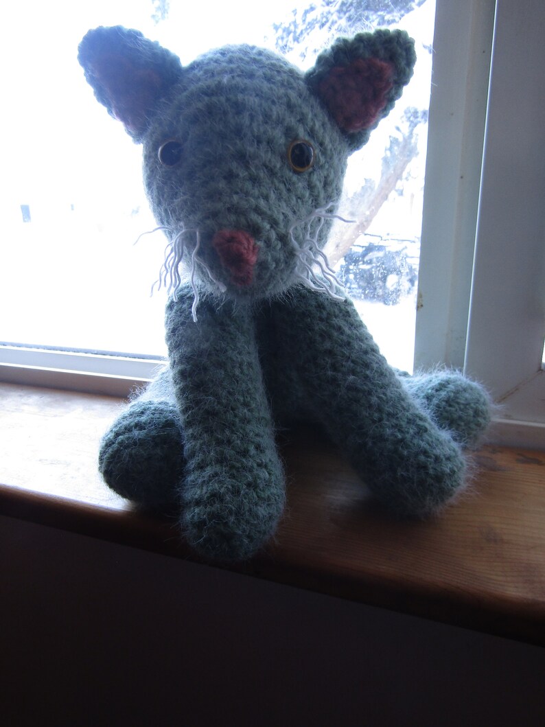 Clover the Cat, a Crochet Pattern - Etsy