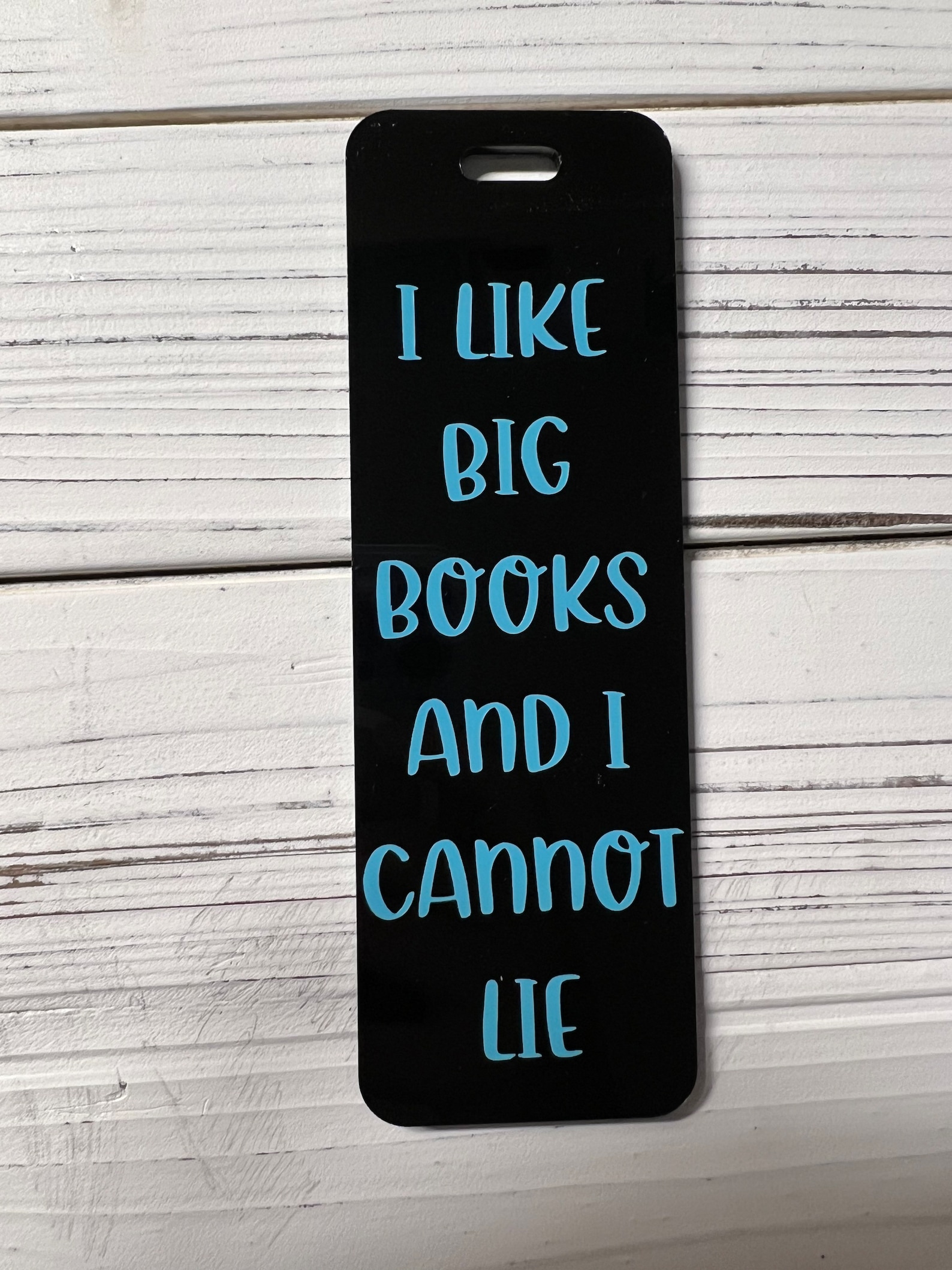 Acrylic Bookmark / Black Bookmark / Just One More Chapter / Book ...