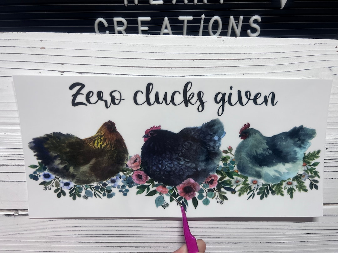 UV DTF Wrapzero Clucks Given Chickens Libbey Wrap - Etsy