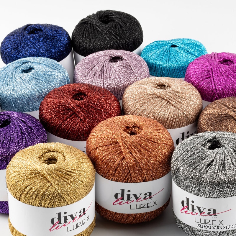 Metallic Yarn - Etsy