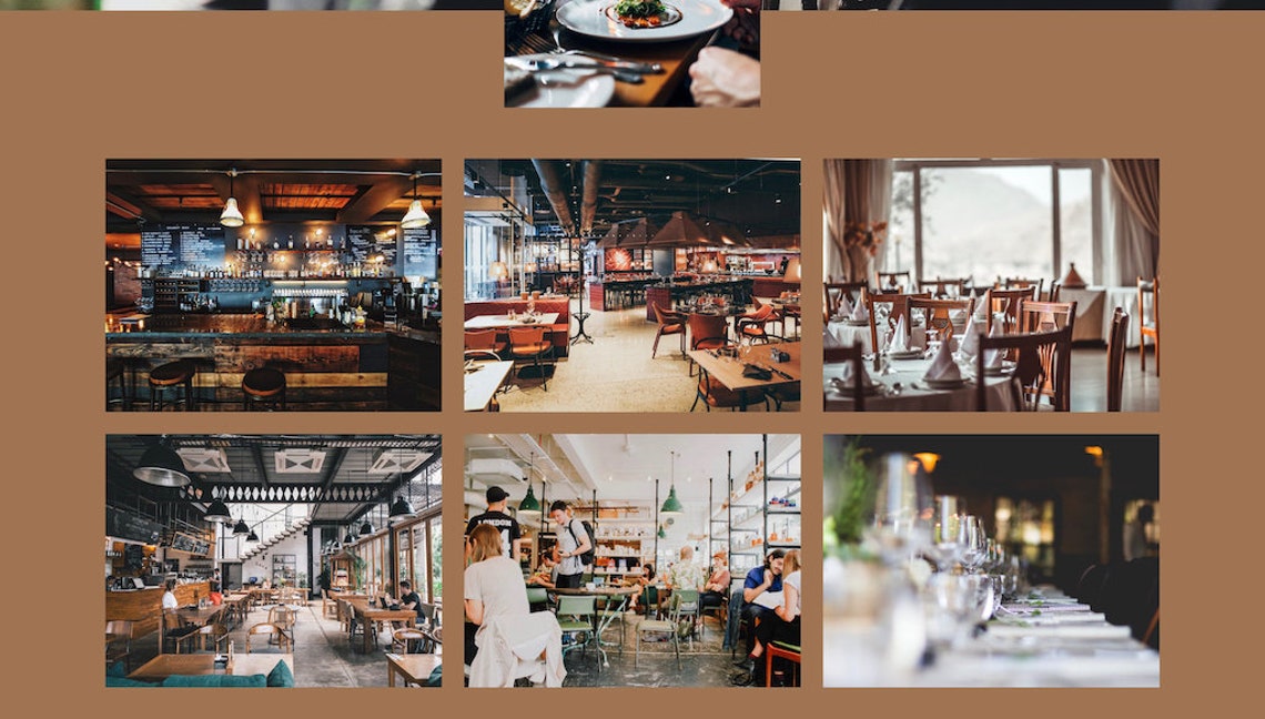 Squarespace Website Website Template Website for Restaurant - Etsy