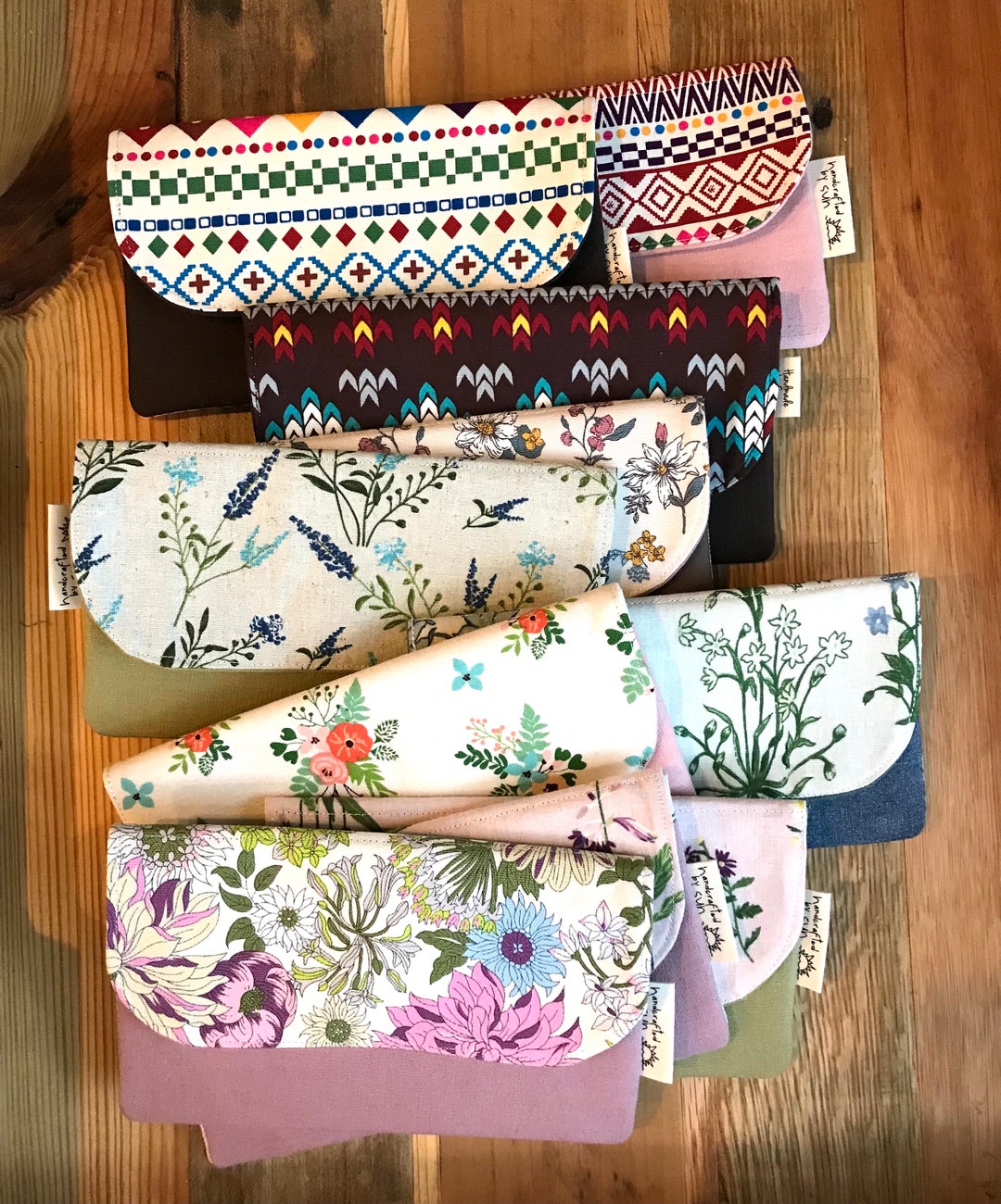 Handcrafted Fabric Wallet | Premium Cotton & Linen | Unique Gift for ...