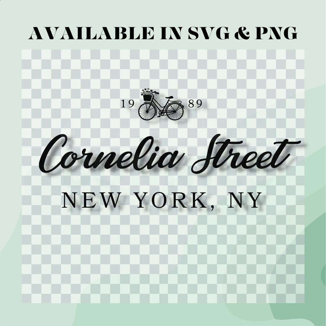 Ts Cornelia Street Svg Png Cricut Sublimation Digital Design Instant ...