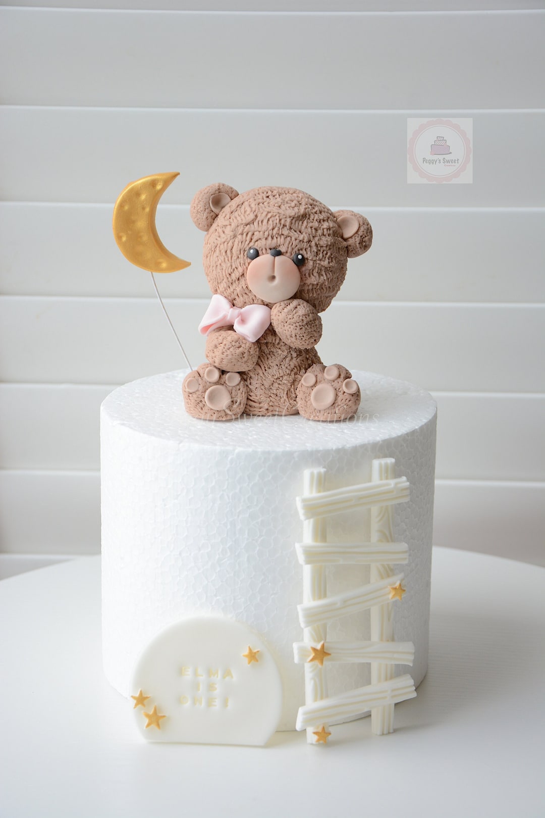Teddy Bear Fondant, Teddy Bear Cake Topper, Bear Cake Topper, Bear ...