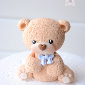 Fondant Teddy Bear Cake Toppers - Baby Shower - First Birthday - Etsy