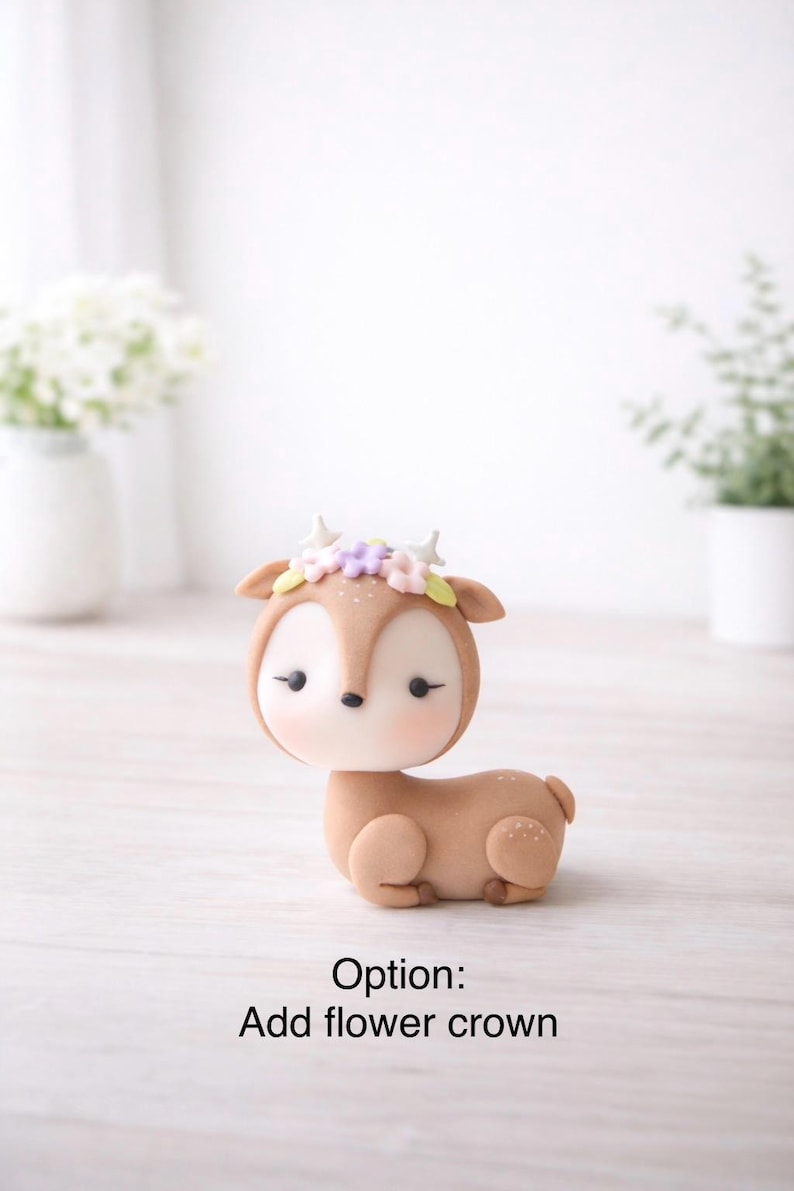 Fondant Woodland Animal Cake Toppers: Deer, Fox, Bear - Handcrafted ...