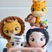 Safari Animal Themed Fondant Jeep Cake Topper - Birthday Cake Topper - Etsy