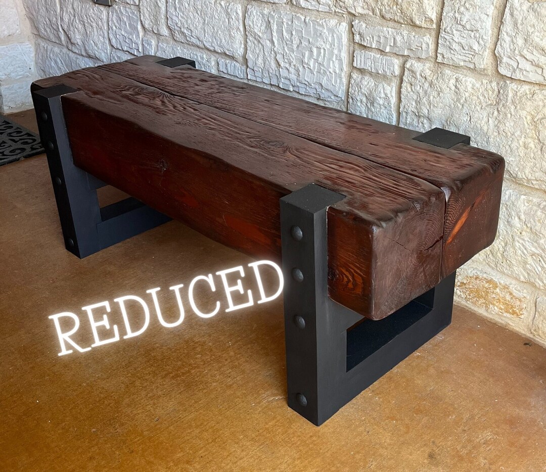 Rustic (hand Hewn) Bench - Etsy