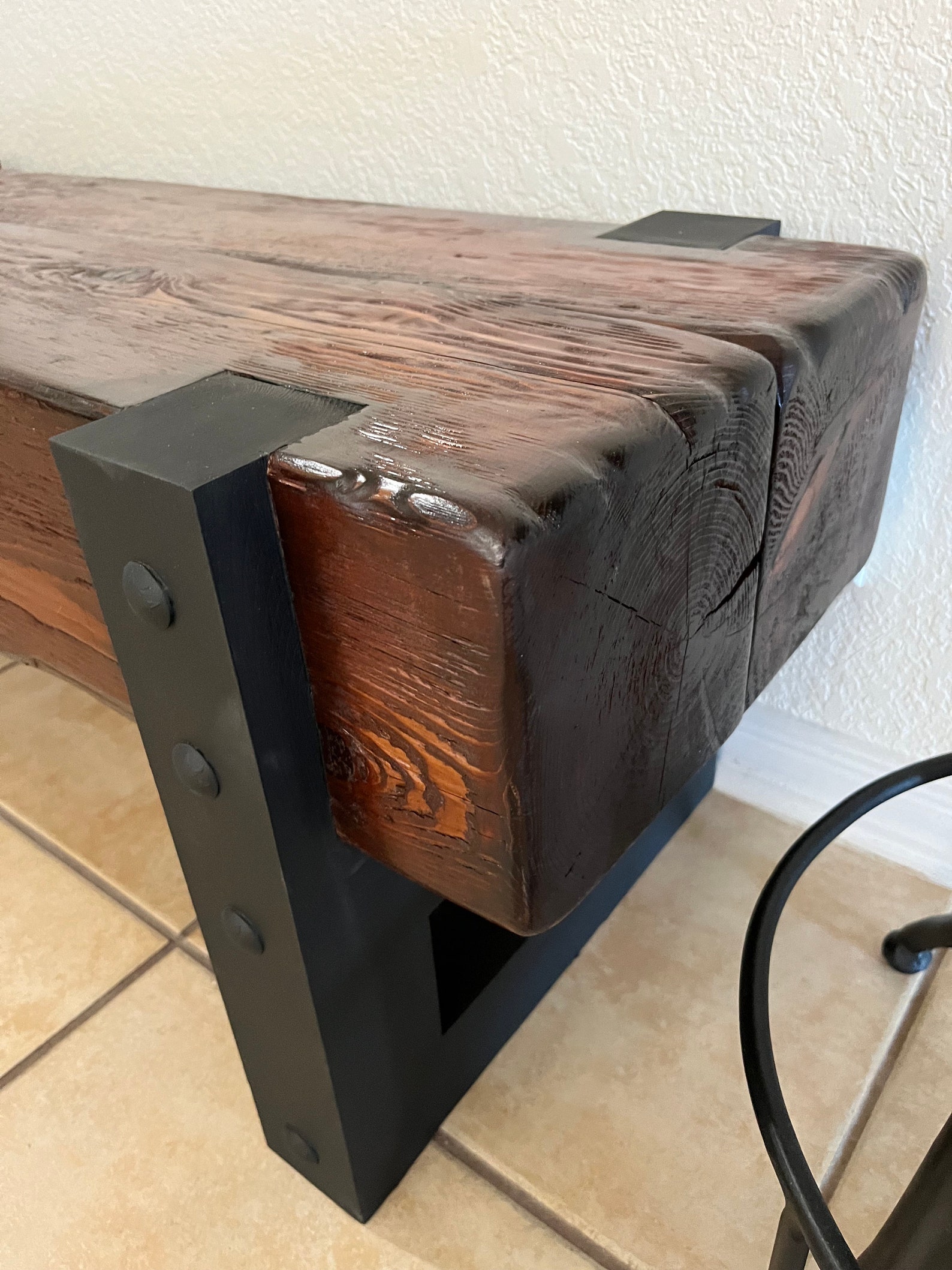 Rustic (hand Hewn) Bench - Etsy