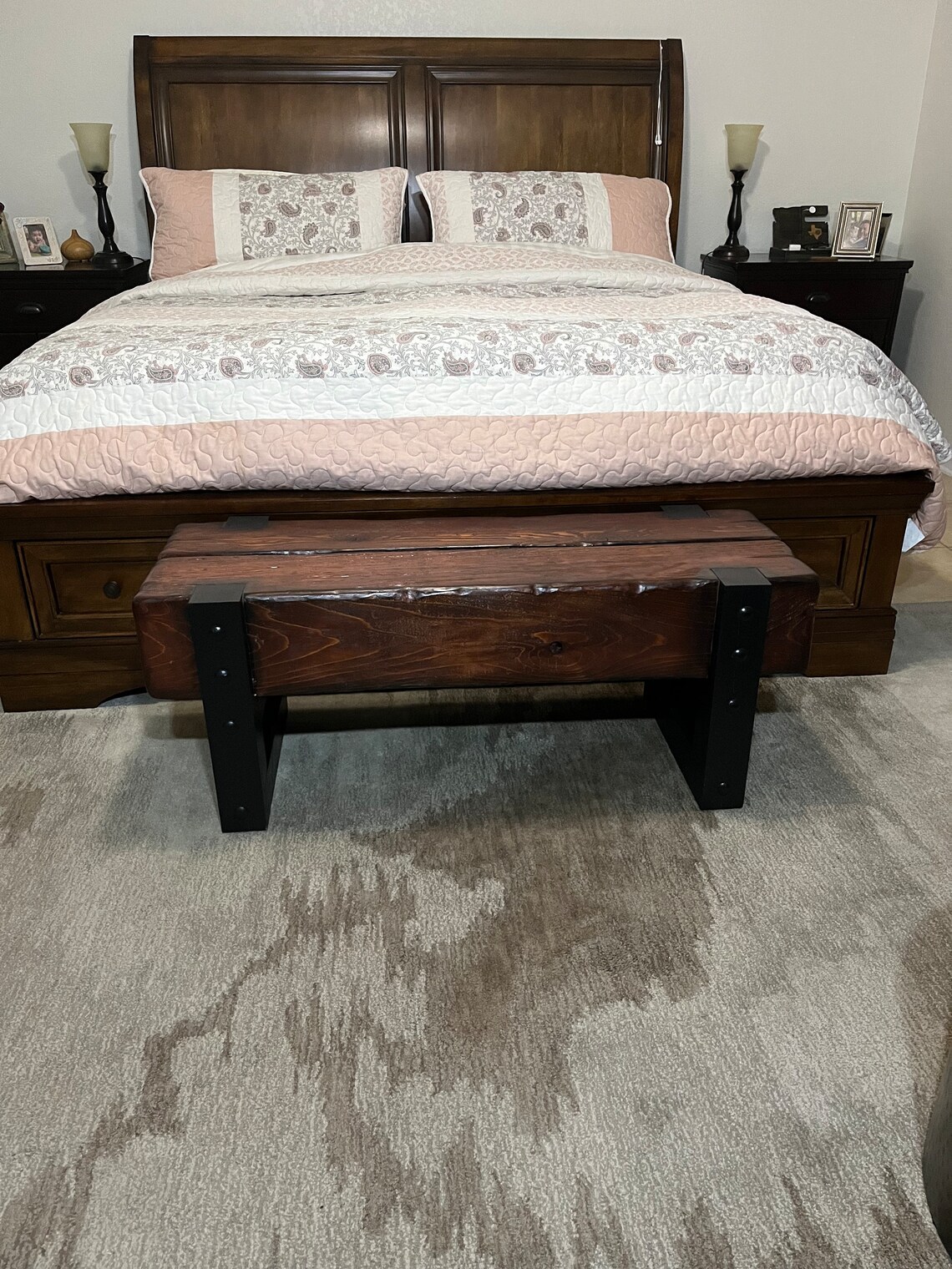 Rustic (hand Hewn) Bench - Etsy