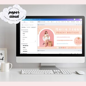 Aesthetic Email Signature Template, Small Business Email Design ...
