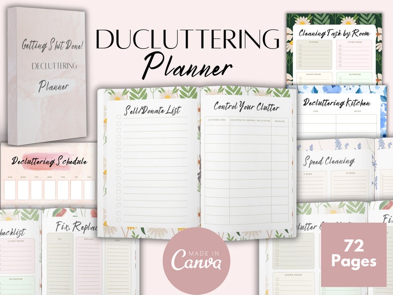 PRINTABLE Big Happy Planner, the Ultimate Cleaning, Declutter Checklist ...