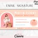 Aesthetic Email Signature Template, Small Business Email Design ...
