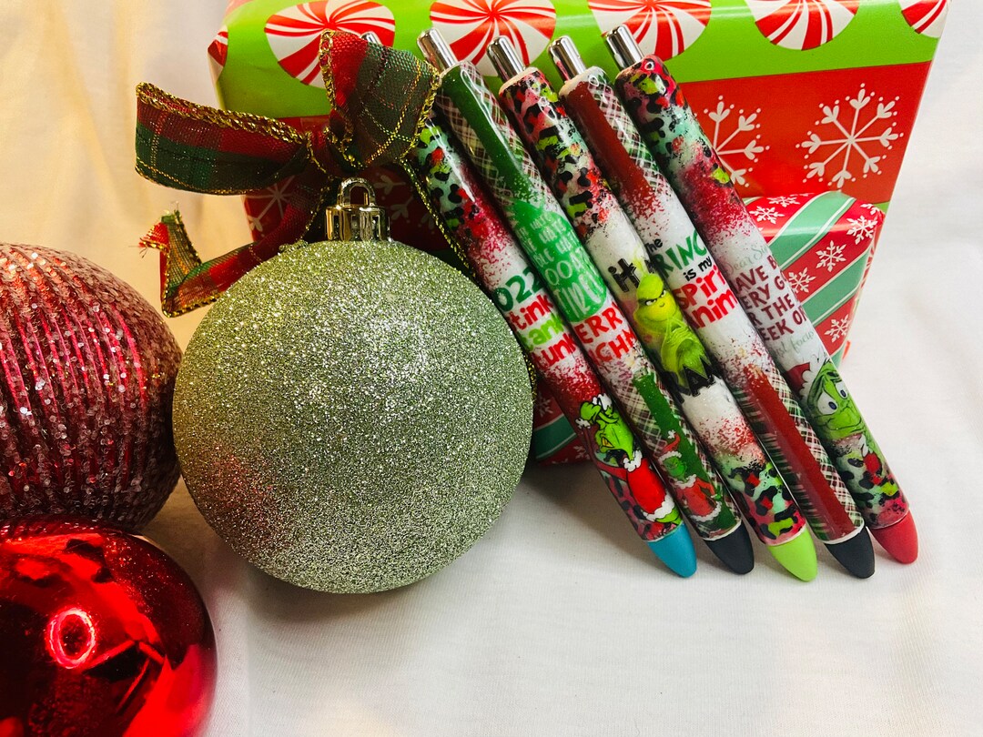 Grinch Christmas Pens - Etsy