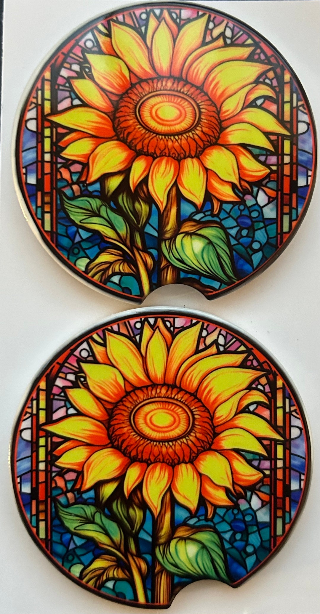 Sunflower Car Coaster - Etsy