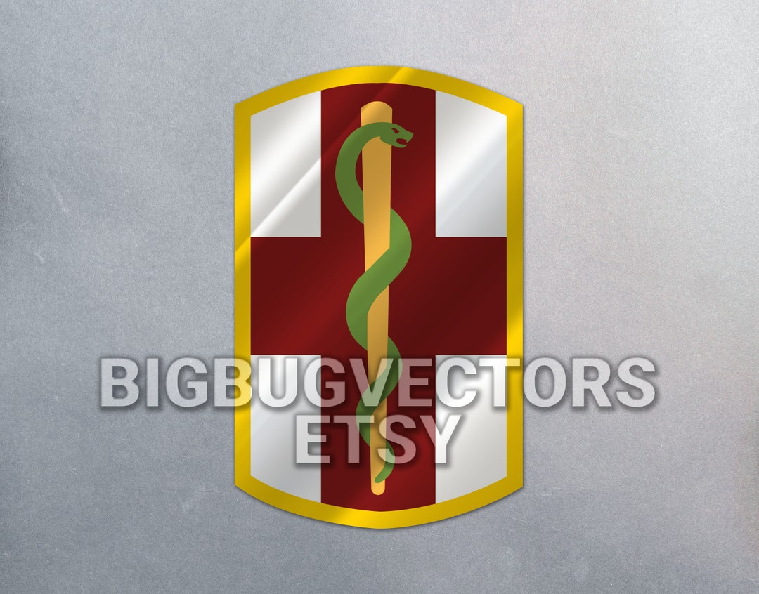 1st Medical Brigade Insignia - Digital Download: SVG, PDF, PNG, Etc. - Etsy