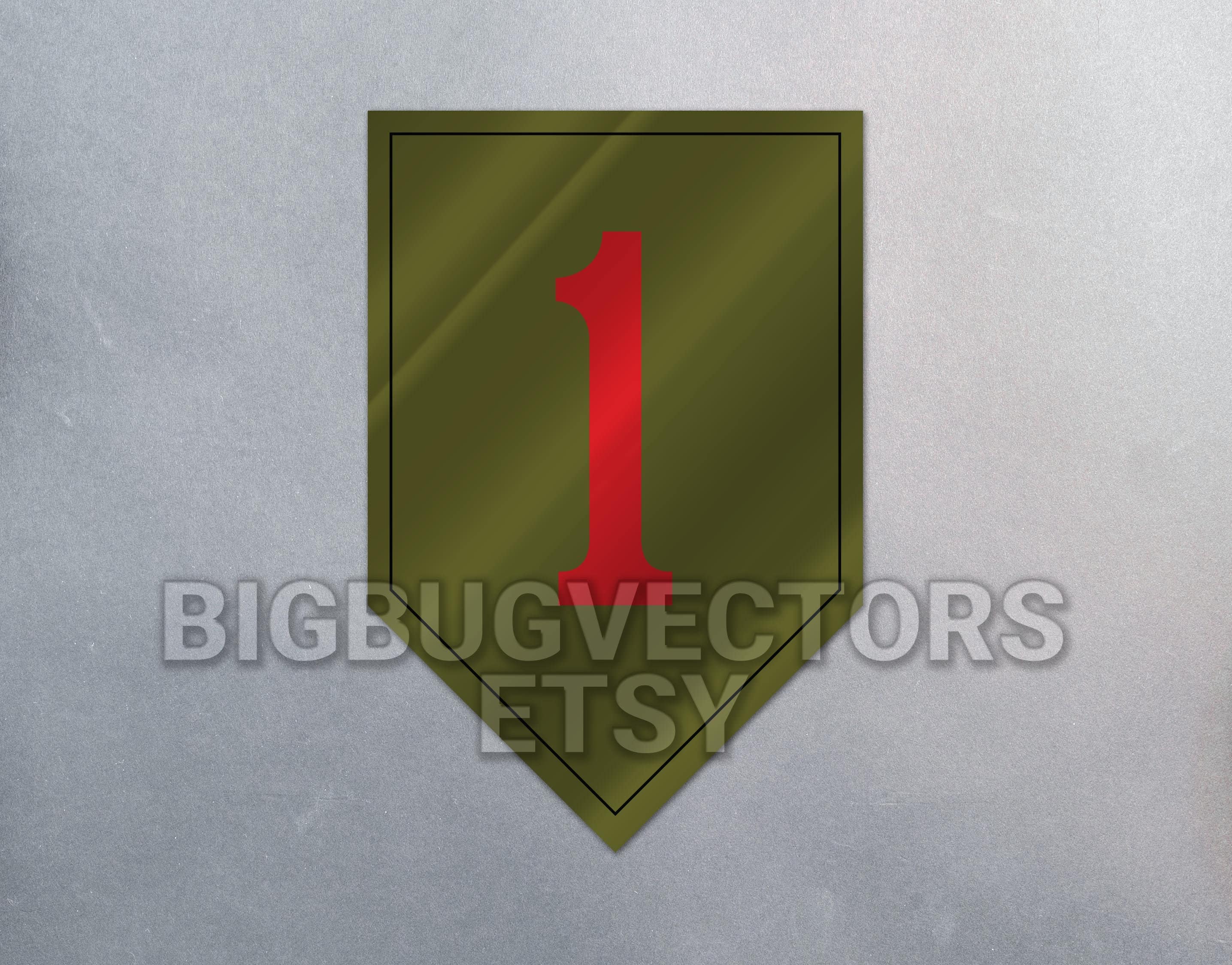 1st Infantry Division Insignia - Digital Download: SVG, PDF, PNG, Etc ...