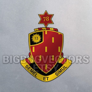 78th Field Artillery Insignia - Digital Download: SVG, PDF, PNG, Etc ...