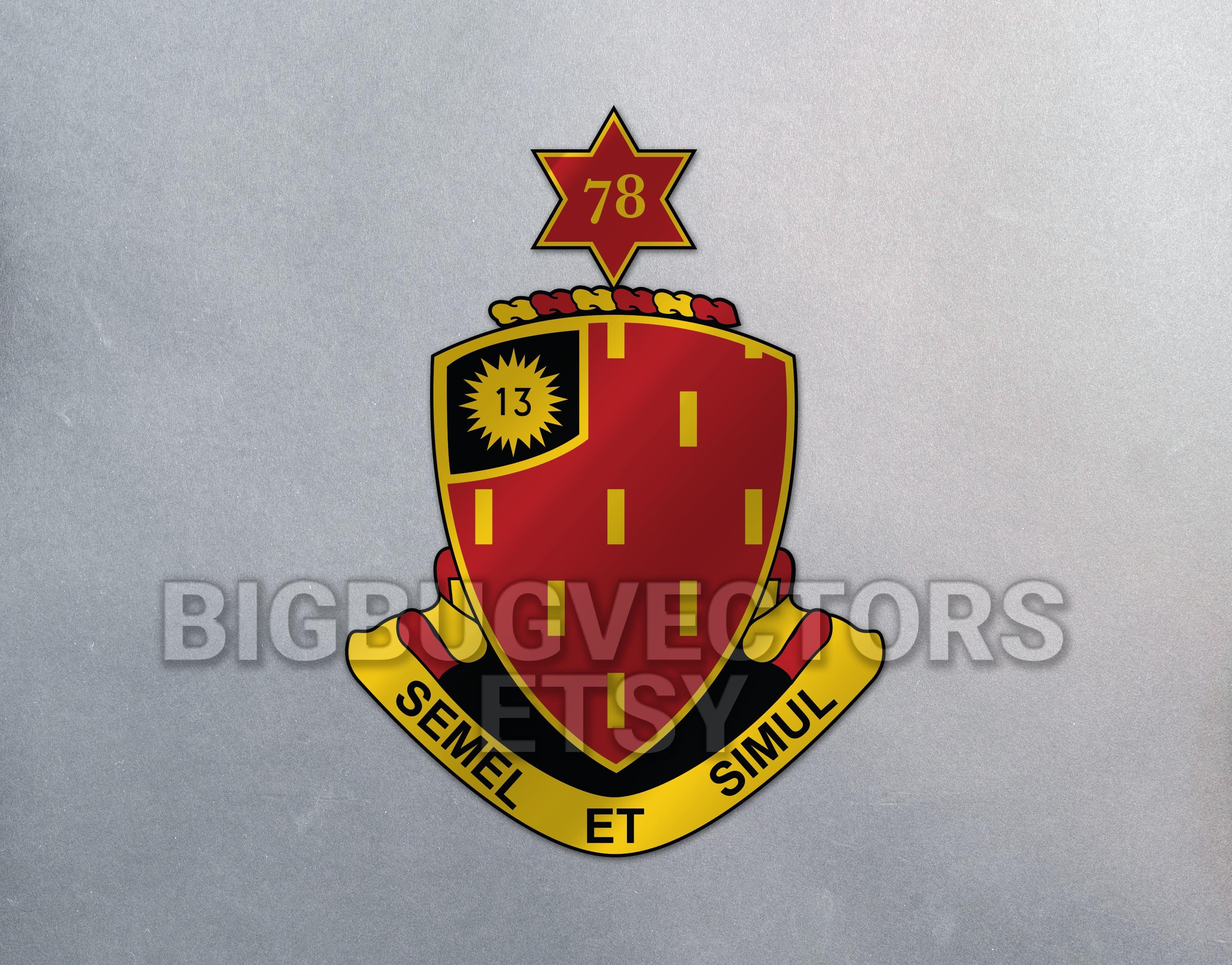 78th Field Artillery Insignia - Digital Download: SVG, PDF, PNG, Etc ...