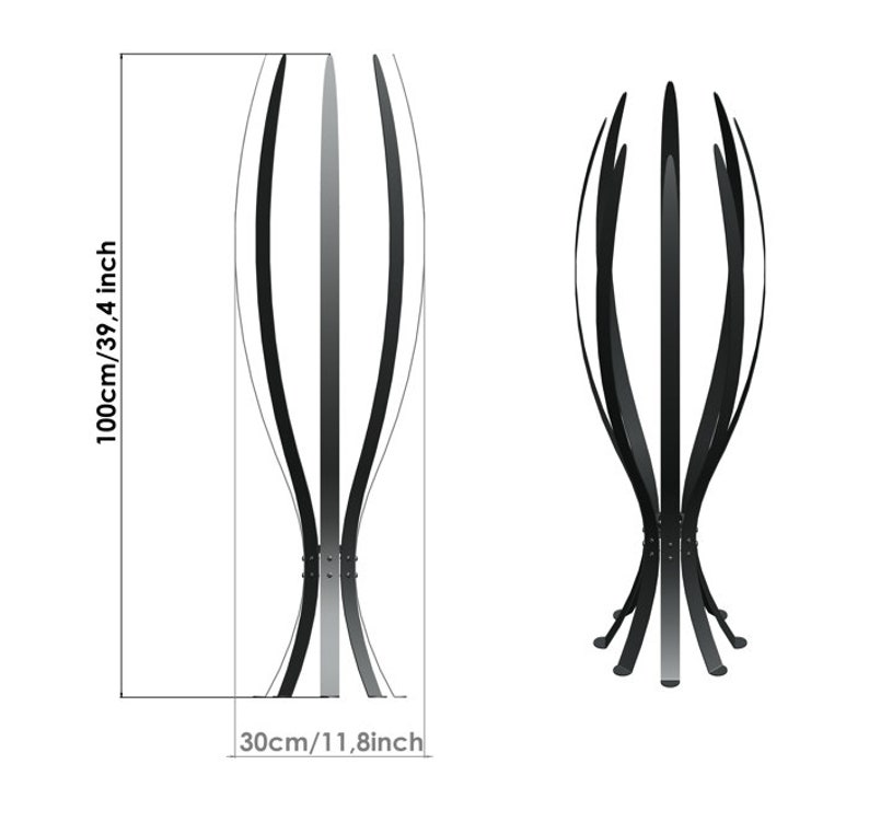 Modern Floor Lamp, Contemporary Floor Lighting, Tall Floor Lamp ...