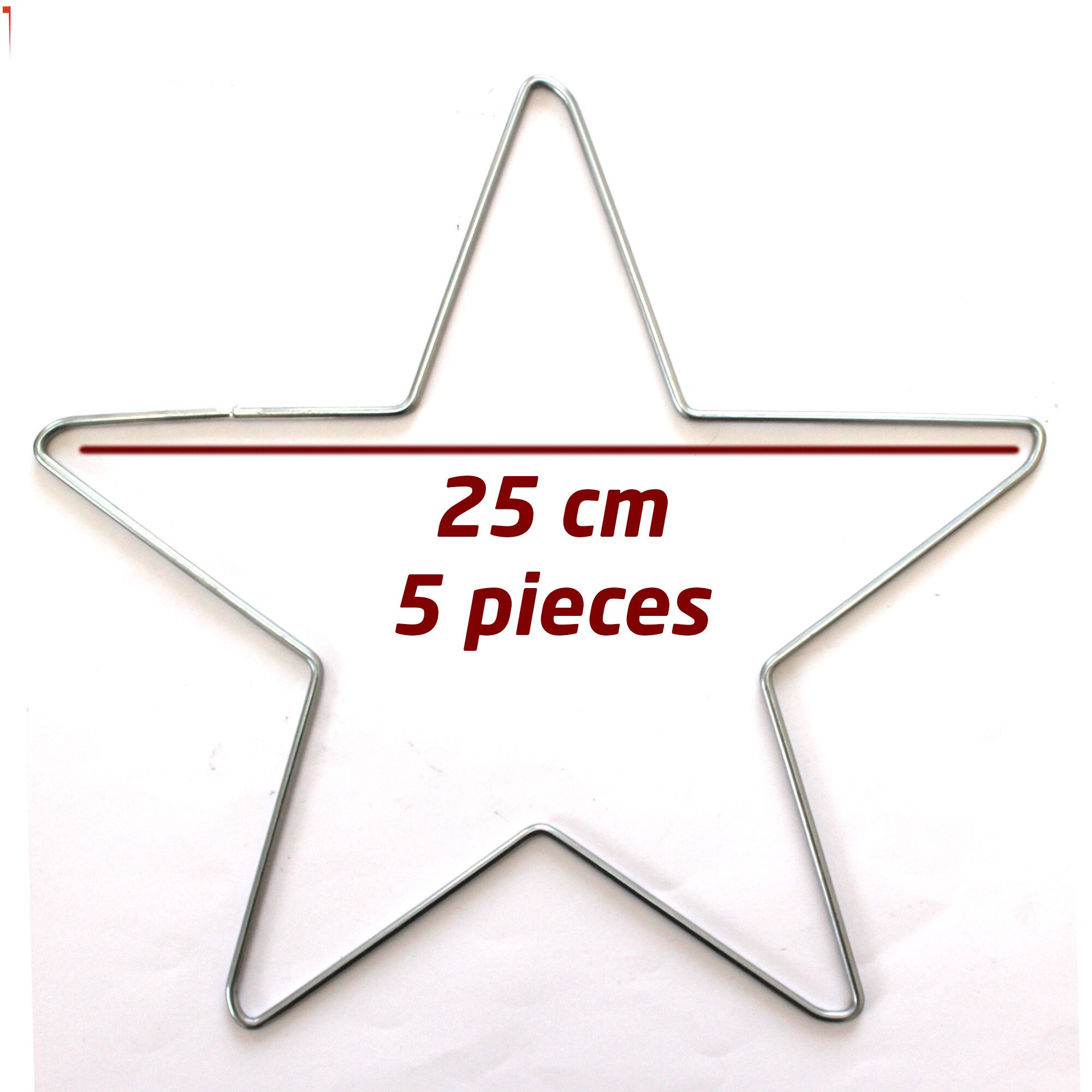 Metal Dreamcatcher Star 5 Pieces 25 Cm, Metal Wire Star for Macrame ...