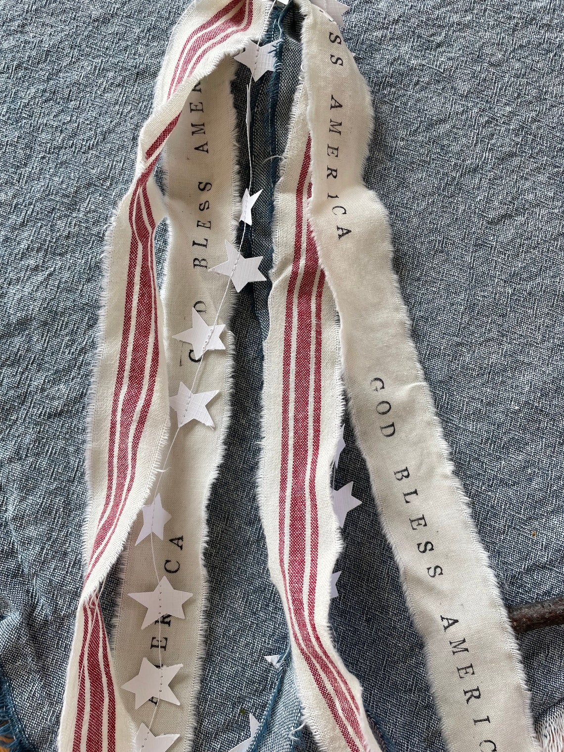 Hand-stamped Ribbon, Custom Printed Ribbon, Vintage Inspired Ribbon ...