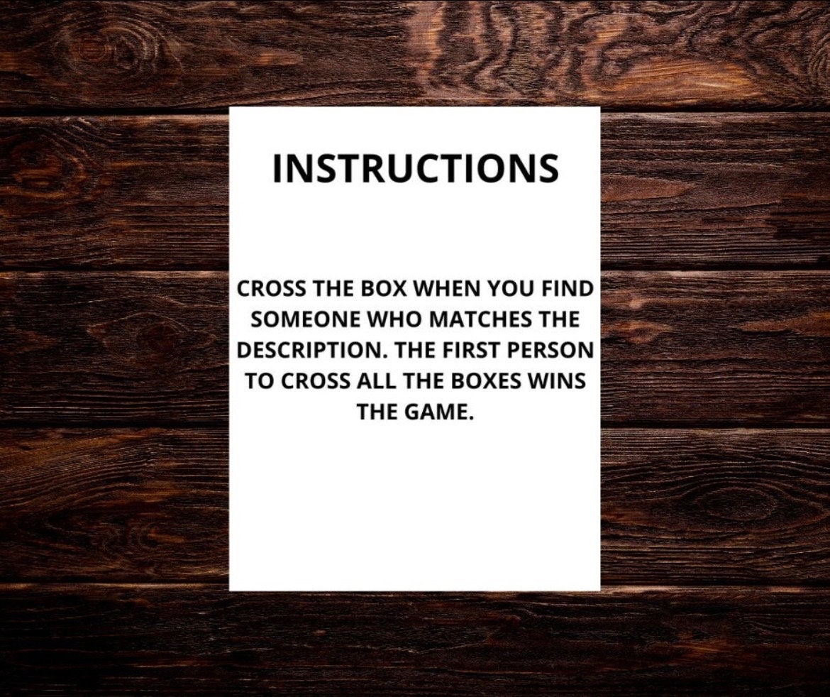 Find Someone Who Party Game Printable, Mingle Bingo, Get to Know Each ...